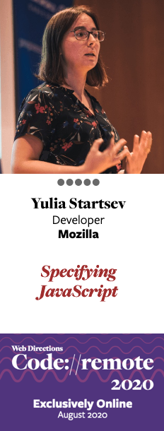 Web Directions Code ’20 session spotlight–Specifying JavaScript – Web Directions